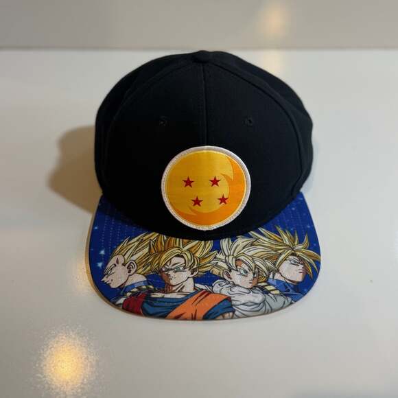 Bioworld | Accessories | Dragon Ball Z Anime Snapback Hat With 4 Star ...